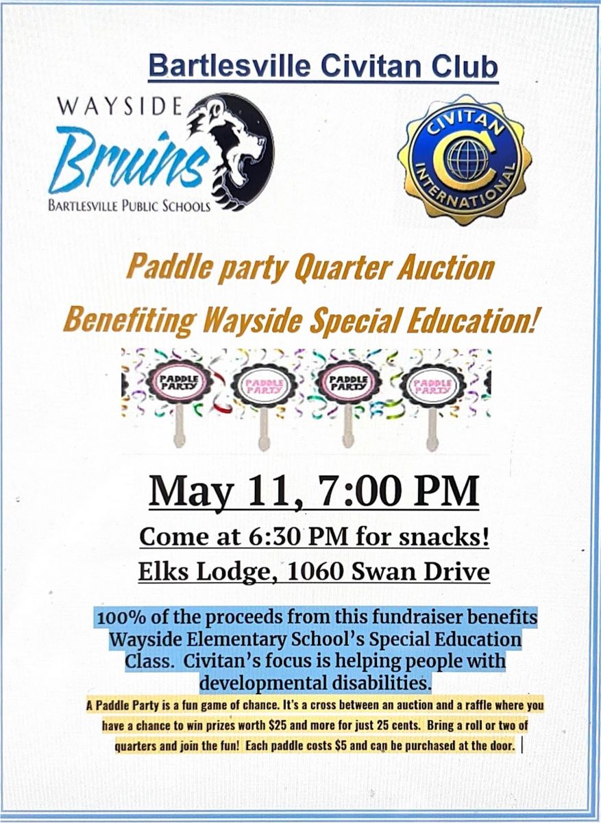 Bartlesville Radio » News » Civitan Club Hosts Paddle Party for Wayside ...